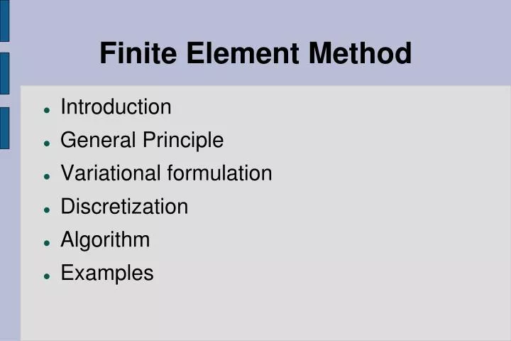 PPT - Finite Element Method PowerPoint Presentation, free download - ID ... PPT - Finite Element Method PowerPoint Presentation, free download - ID ...