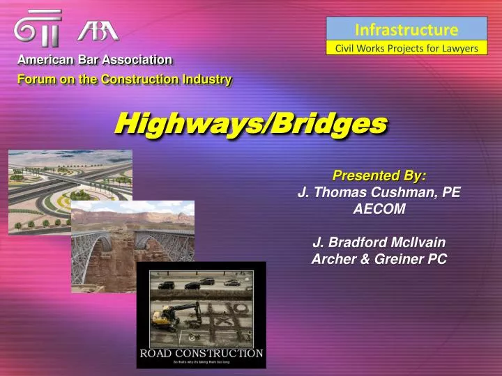 PPT - Highways/Bridges PowerPoint Presentation, free download - ID:5456915