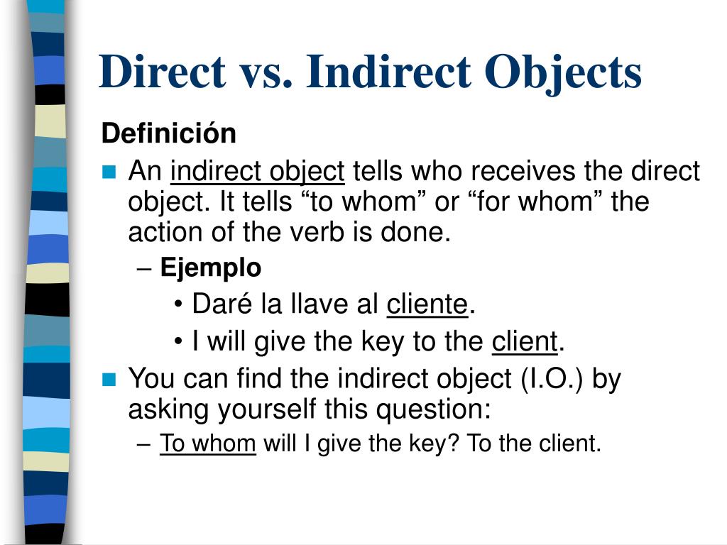 Direct ions And Indirect ions Ejemplos Nuevo Ejemplo