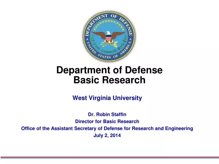 PPT - Department of Defense Basic Research PowerPoint Presentation ...