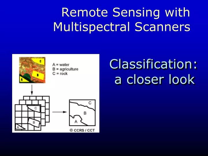 PPT - Remote Sensing with Multispectral Scanners PowerPoint ...