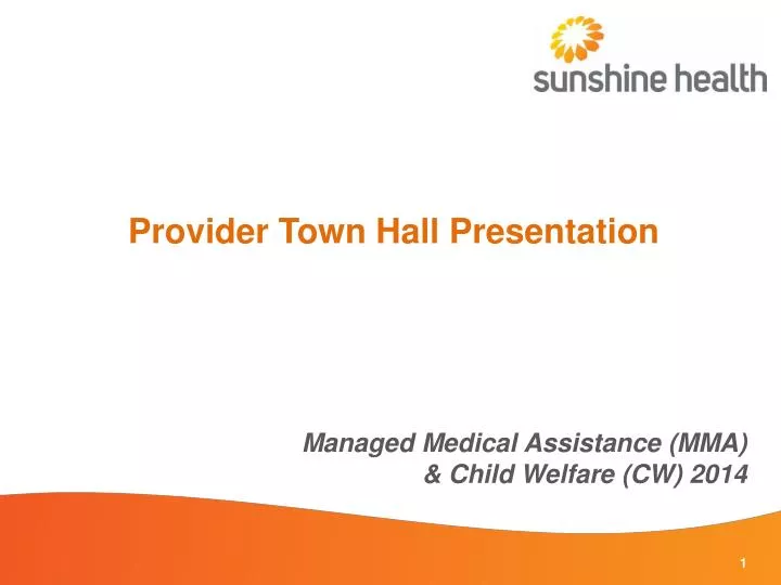 PPT - Provider Town Hall Presentation PowerPoint Presentation, free ...