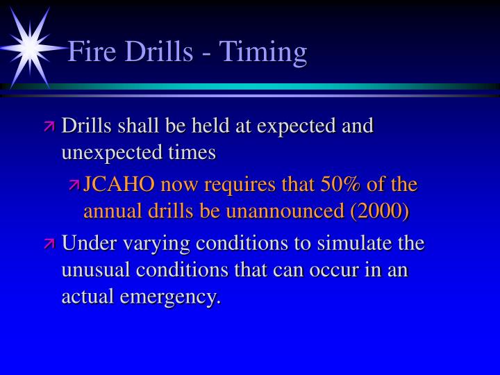 PPT - FIRE DRILLS PowerPoint Presentation - ID:5461674