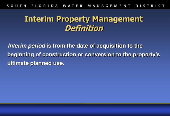 PPT - Managing 150,000 Acres of Land Operations Division-Interim Land ...