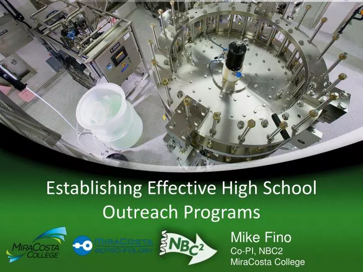 PPT - Establishing Effective High School Outreach Programs PowerPoint ...