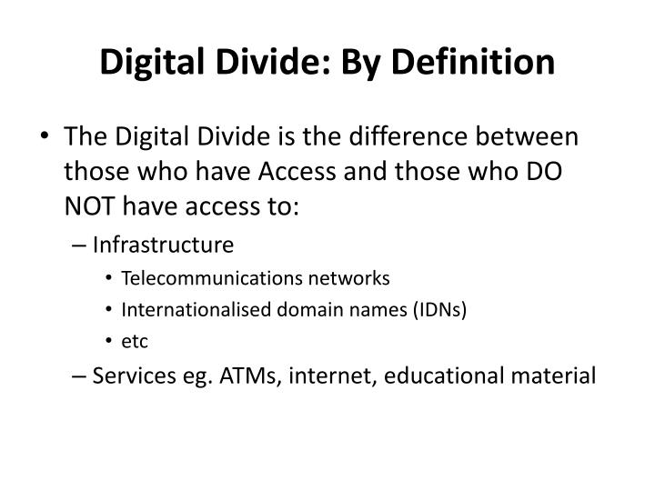 PPT - “Bridging the Digital Divide: Lessons from South East Asia and ...