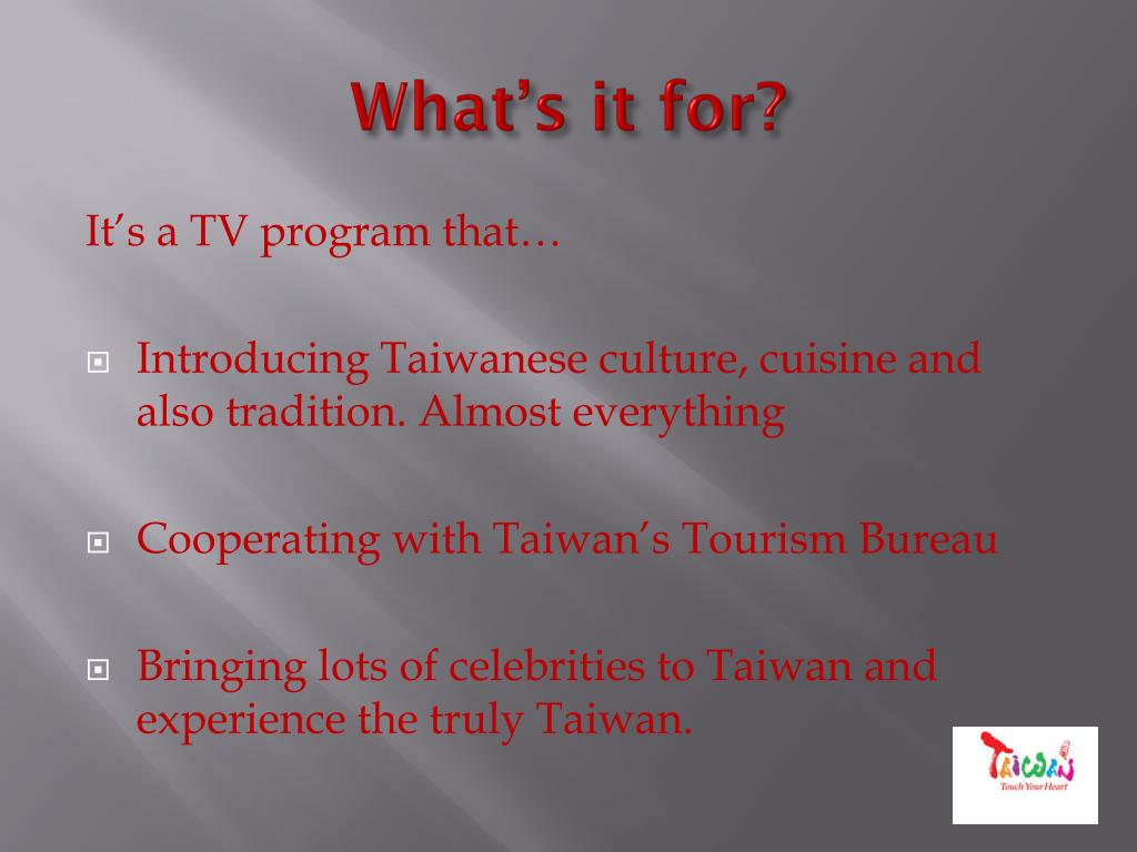PPT - TV SHOW ON TLC ~FUN TAIWAN~ PowerPoint Presentation, free ...