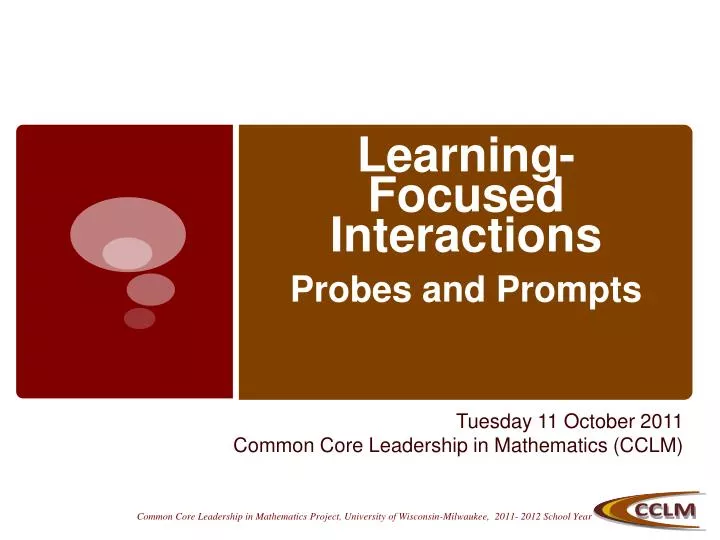 PPT - Learning-Focused Interactions PowerPoint Presentation, free ...