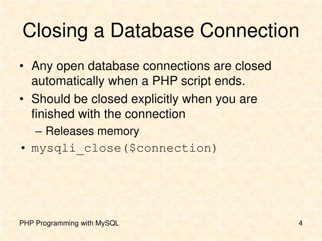 Ppt Chapter 9 Manipulating Mysql Databases With Php Php Programming With Mysql Powerpoint