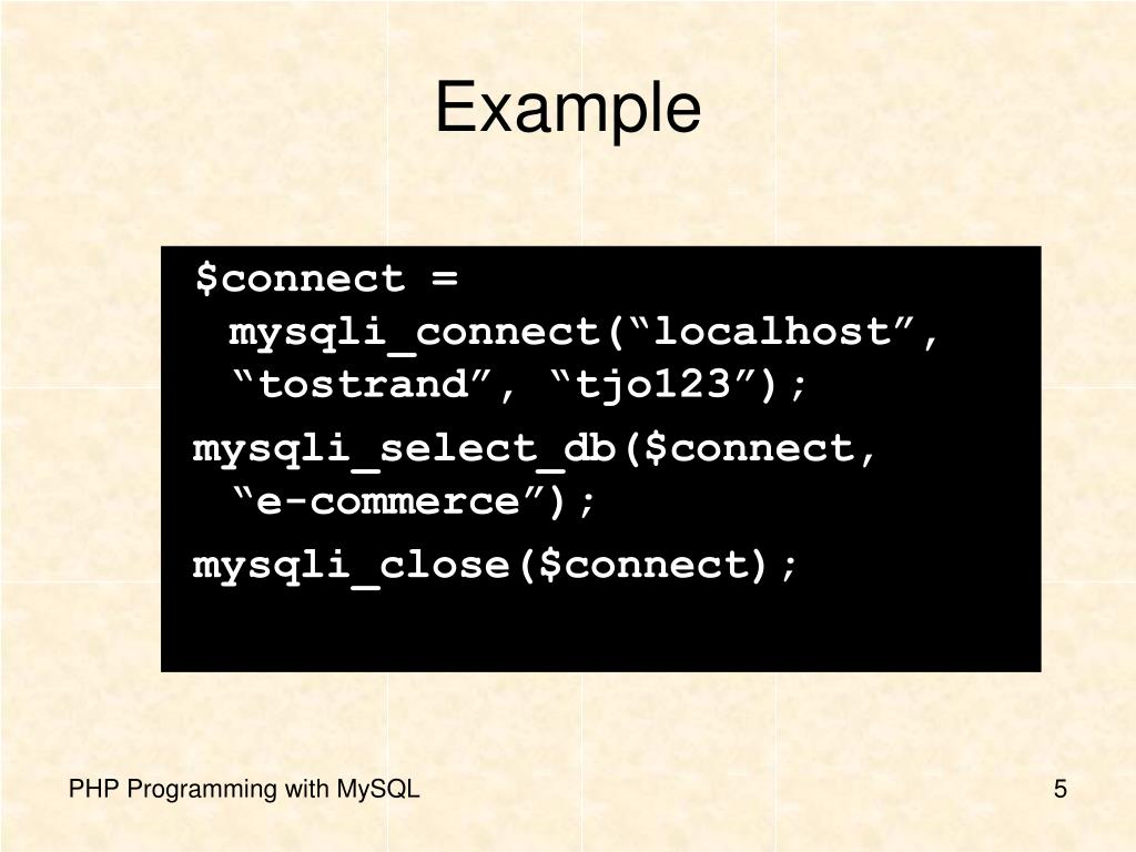 Ppt Chapter 9 Manipulating Mysql Databases With Php Php Programming With Mysql Powerpoint