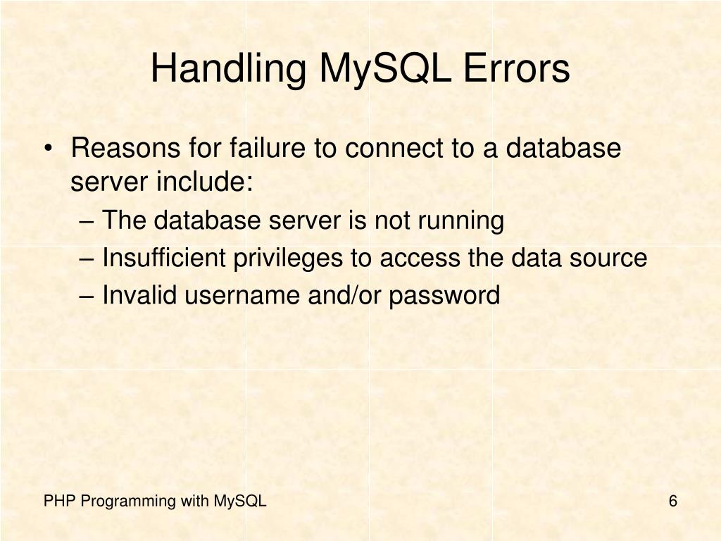 Ppt Chapter 9 Manipulating Mysql Databases With Php Php Programming With Mysql Powerpoint