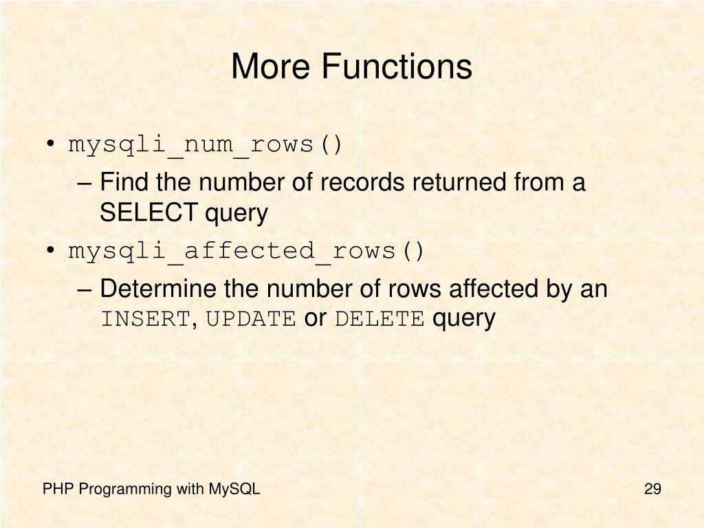 Ppt Chapter 9 Manipulating Mysql Databases With Php Php Programming With Mysql Powerpoint