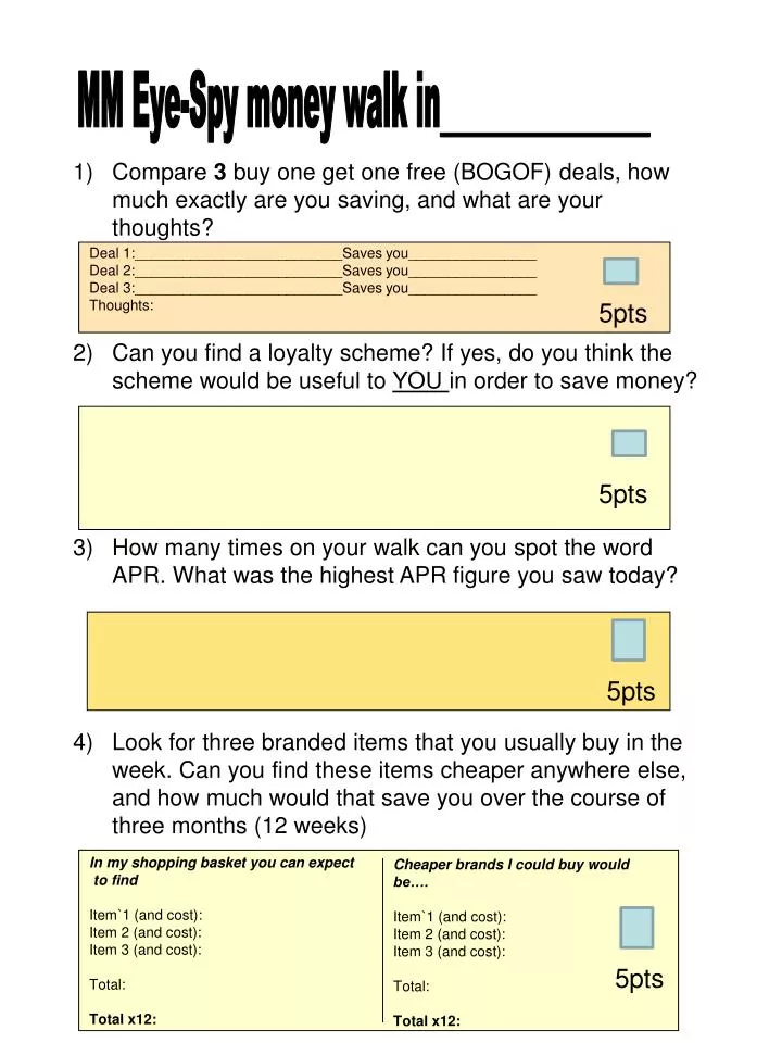 PPT - MM Eye-Spy money walk in_________________ PowerPoint Presentation ...