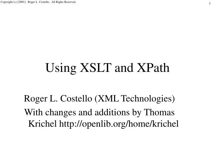 PPT - Using XSLT and XPath PowerPoint Presentation, free download - ID ... PPT - Using XSLT and XPath PowerPoint Presentation, free download - ID ...