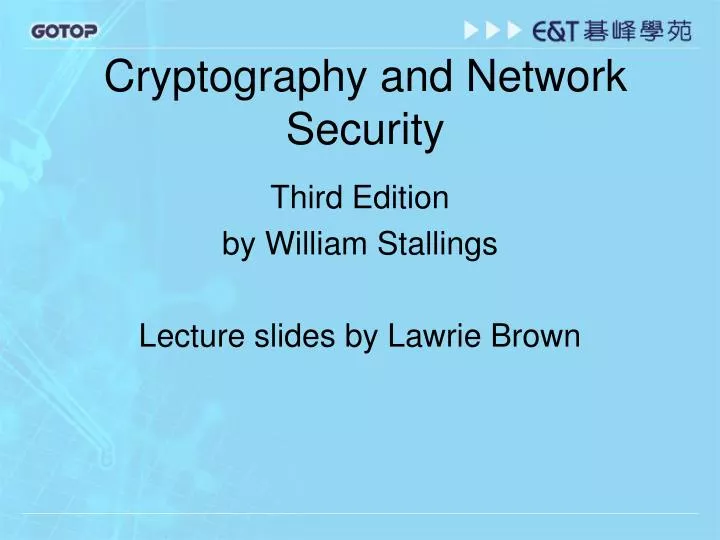 PPT - Cryptography and Network Security PowerPoint Presentation, free ...