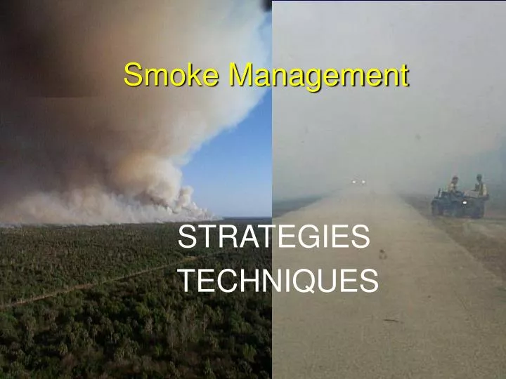PPT - Smoke Management PowerPoint Presentation, free download - ID:5466568
