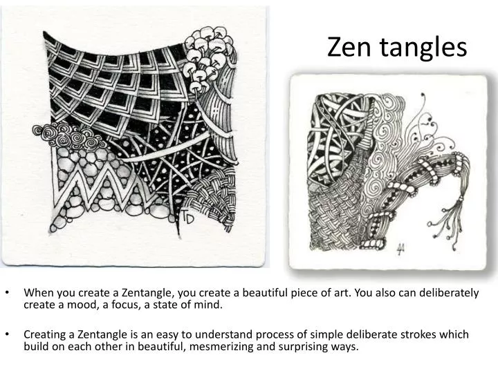 PPT - Zen tangles PowerPoint Presentation, free download - ID:5467195