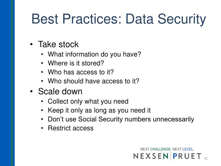 PPT - Data Privacy, Data Security: Risks, Requirements, & Best ...