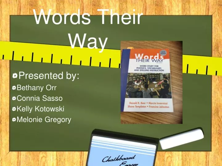 PPT - Words Their Way PowerPoint Presentation, free download - ID:5468068
