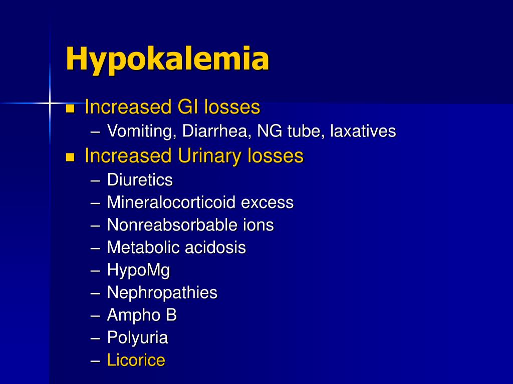 Ppt Hypokalemia Causes Powerpoint Presentation Free Download Id