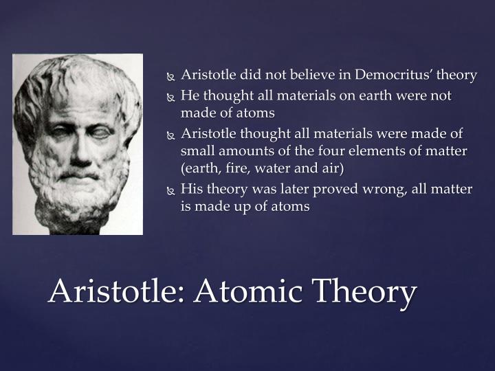 PPT - Aristotle and Democritus: The Atomic Theory PowerPoint ...