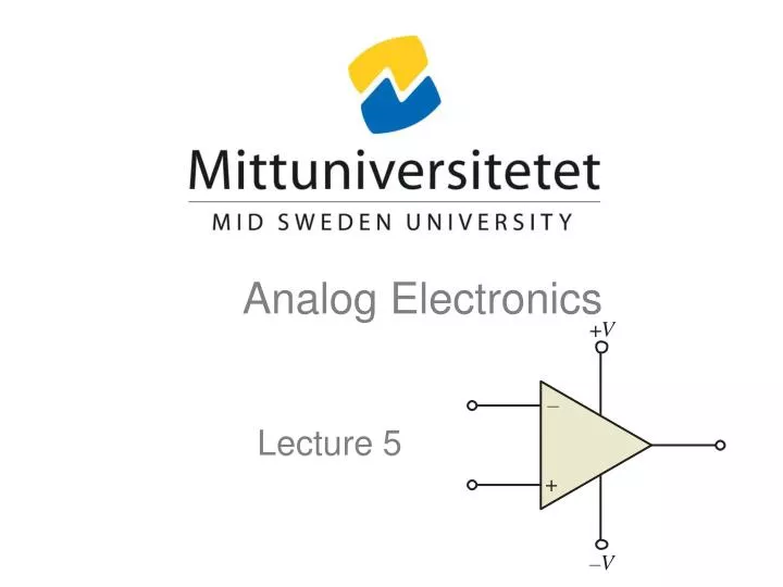 PPT - Analog Electronics PowerPoint Presentation, free download - ID ...