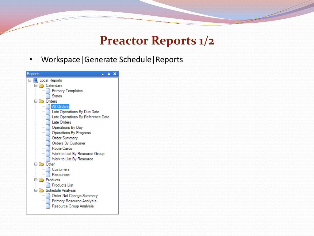 PPT - Razporejanje operacij z uporabo brezplačnega orodja Preactor ...