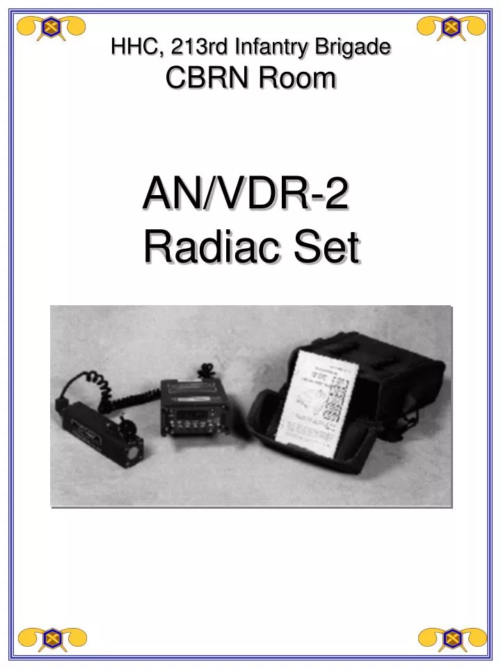 PPT - AN/VDR-2 Radiac Set PowerPoint Presentation, free download - ID ...