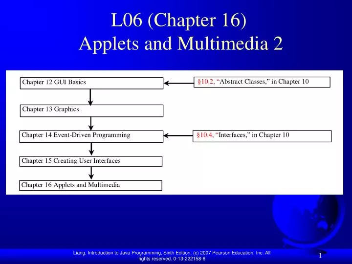 PPT - L06 (Chapter 16) Applets and Multimedia 2 PowerPoint Presentation ...