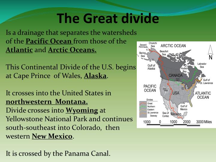 PPT - Important physical and man-made features in the United States ...