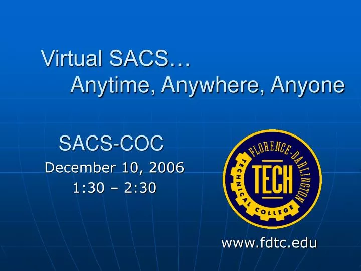 PPT - SACS-COC PowerPoint Presentation, free download - ID:5472621