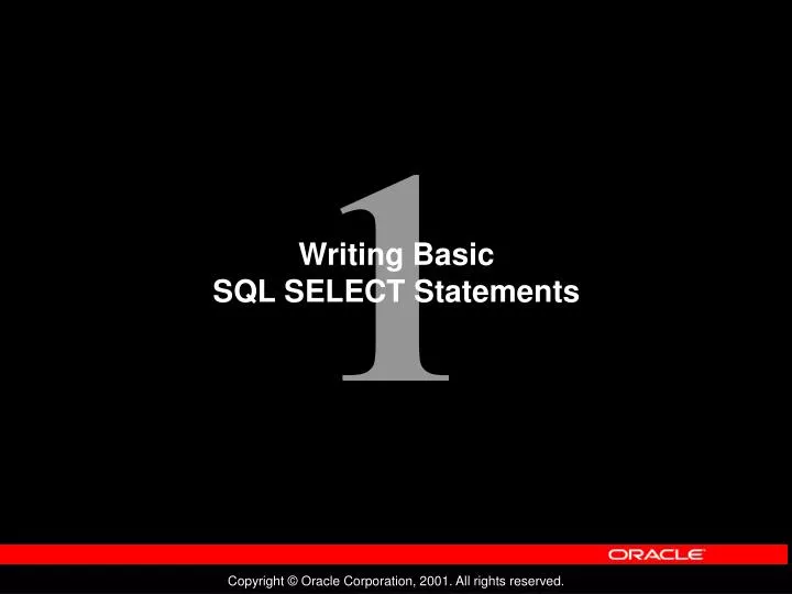 Ppt Writing Basic Sql Select Statements Powerpoint Presentation Free 4894