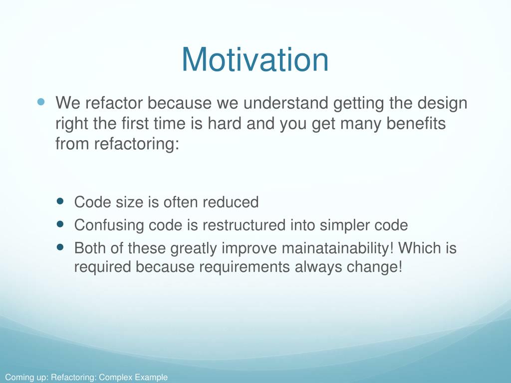 Ppt Refactoring And Code Smells Powerpoint Presentation Free
