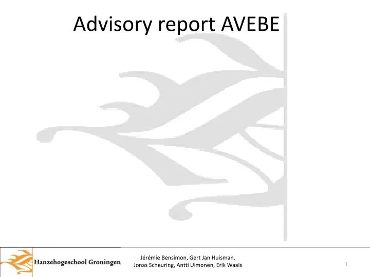 PPT - Advisory report AVEBE PowerPoint Presentation, free download - ID ...