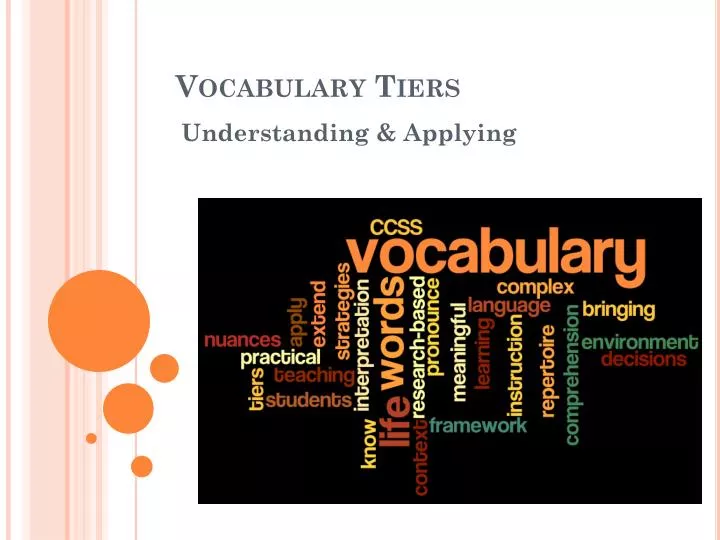 PPT - Vocabulary Tiers PowerPoint Presentation, free download - ID:5474459