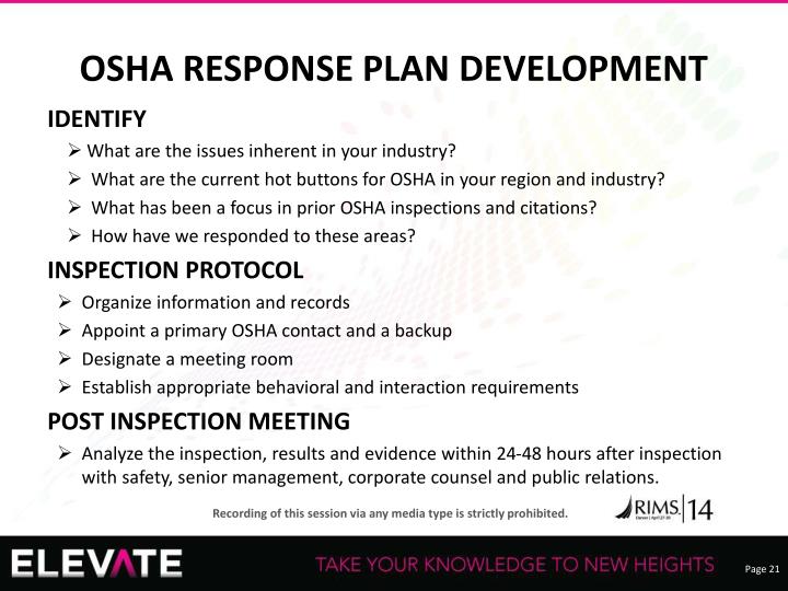 PPT - Proactive Risk Management Ensures Survival During an OSHA ...