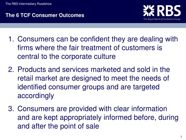 PPT - Treating Customers Fairly PowerPoint Presentation - ID:5475326