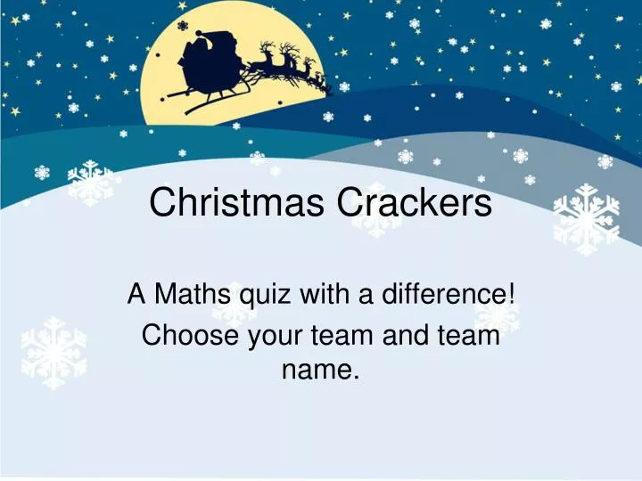 PPT - Christmas Crackers PowerPoint Presentation, free download - ID ...