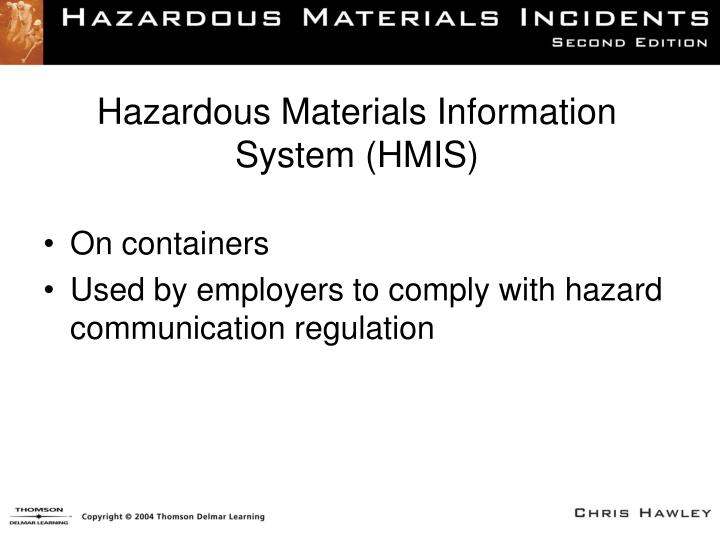 PPT - Hazardous Materials Incidents by Chris Hawley PowerPoint ...