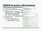 PPT - How to Read a MSDS PowerPoint Presentation - ID:5475586