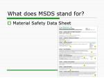 PPT - How to Read a MSDS PowerPoint Presentation - ID:5475586