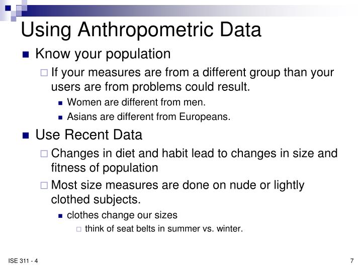 PPT - Anthropometry PowerPoint Presentation - ID:5476396