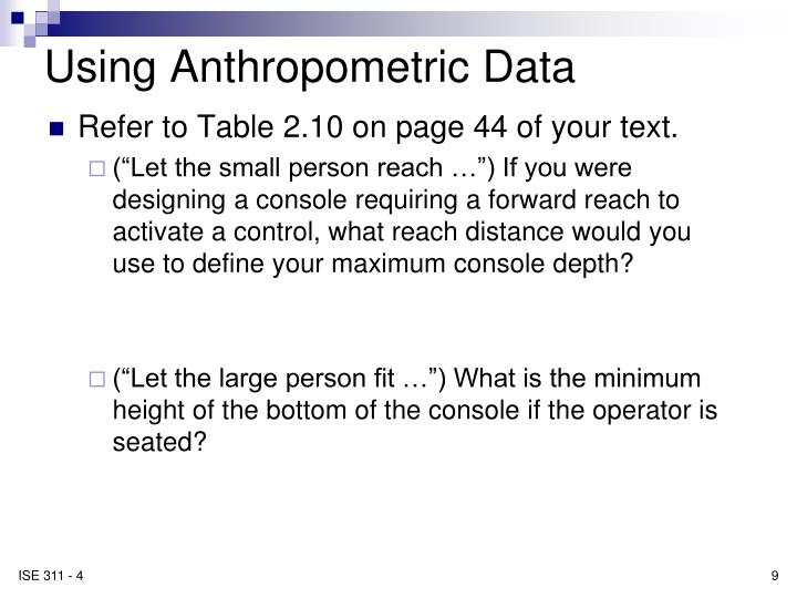 PPT - Anthropometry PowerPoint Presentation - ID:5476396