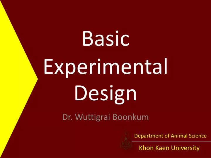 PPT - Basic Experimental Design PowerPoint Presentation, free download ...