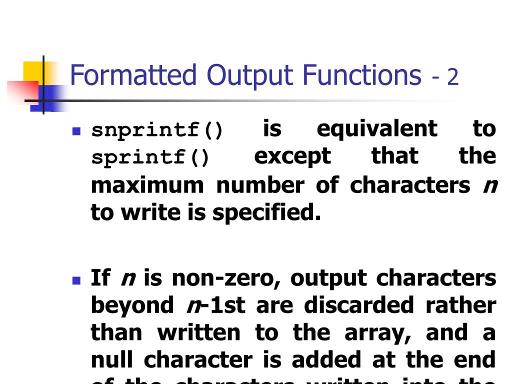 Ppt Formatted Output Secure Coding In C And C Powerpoint Presentation Id5477170