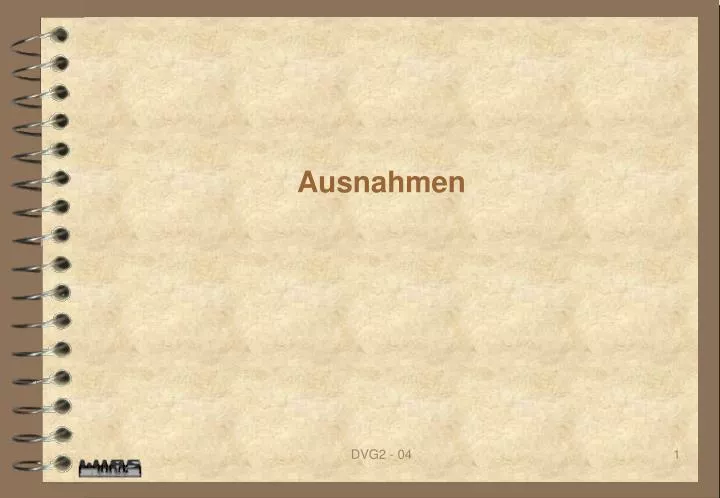 PPT - Ausnahmen PowerPoint Presentation, free download - ID:5477287