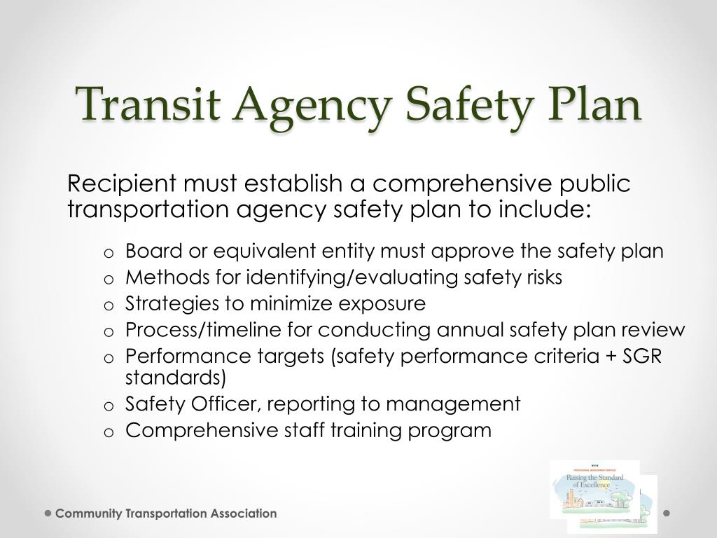 PPT - National Public Transportation Safety Program How You Can ...