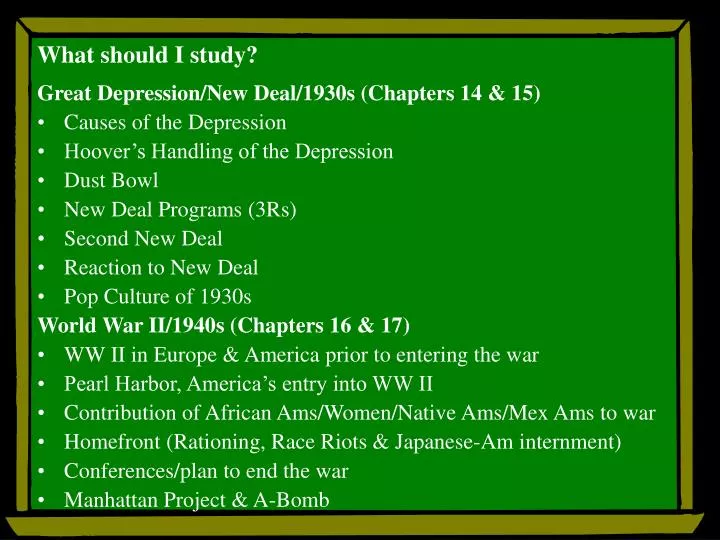 PPT - What should I study? PowerPoint Presentation, free download - ID ...