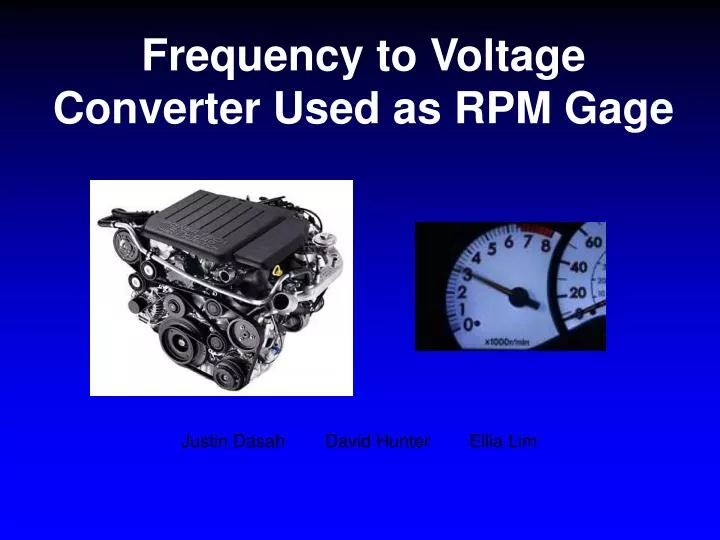 PPT - Frequency to Voltage Converter Used as RPM Gage PowerPoint ...