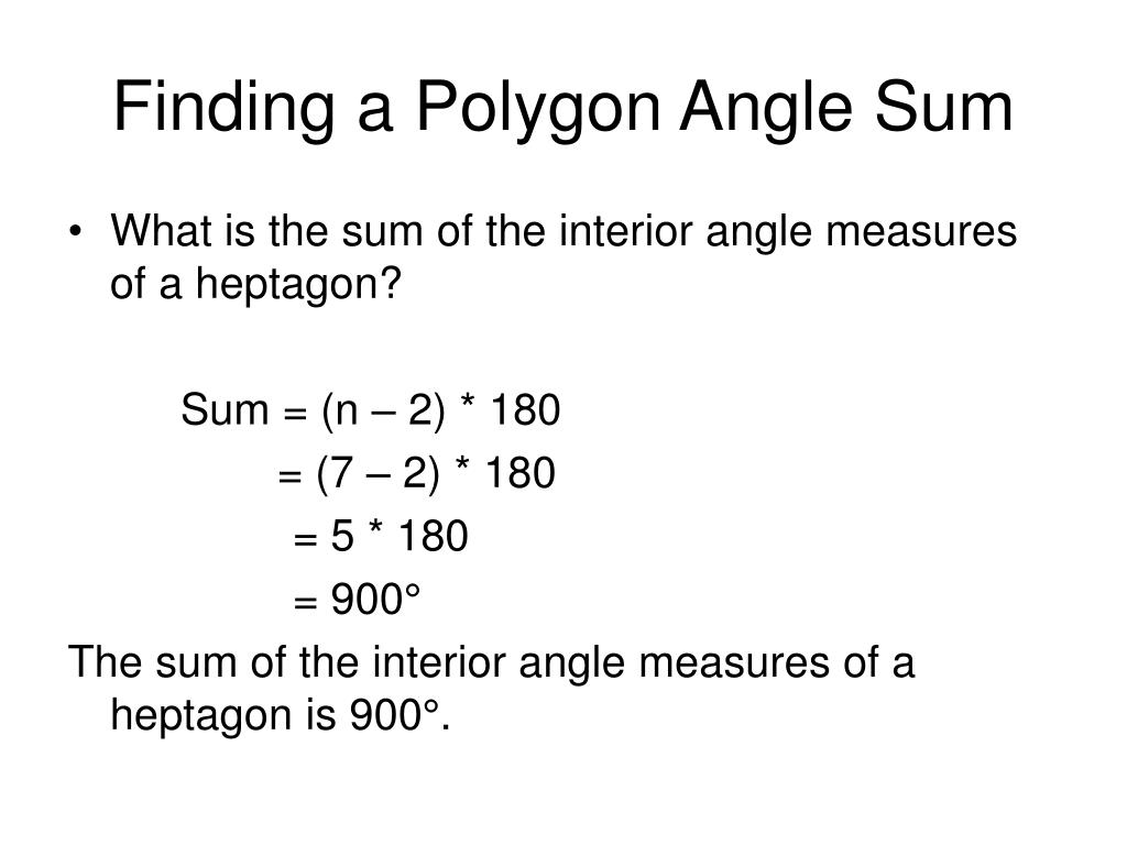 PPT 6 1 The Polygon Angle Sum Theorems PowerPoint Presentation PPT 6 1 The Polygon Angle Sum Theorems PowerPoint Presentation